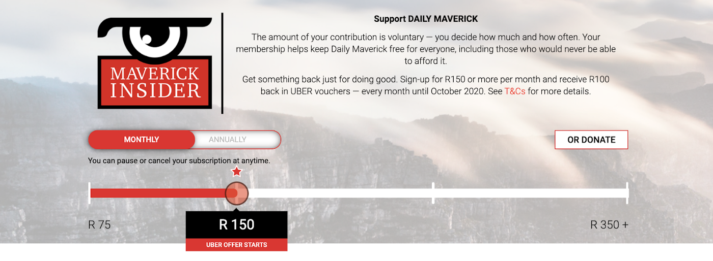 How Daily Maverick designed a pay-what-you-can model | The Membership Guide